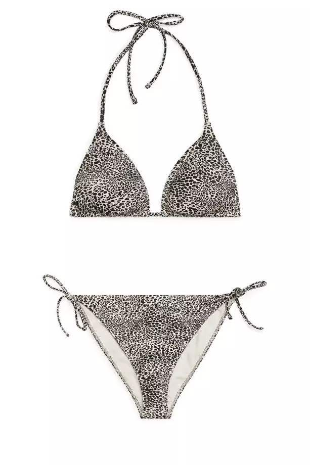 leopard print triangle bikini, labing maayo nga bikini