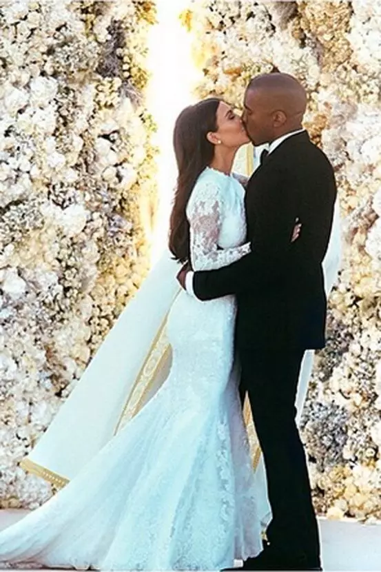 Kim 和 Kanye West 的婚礼