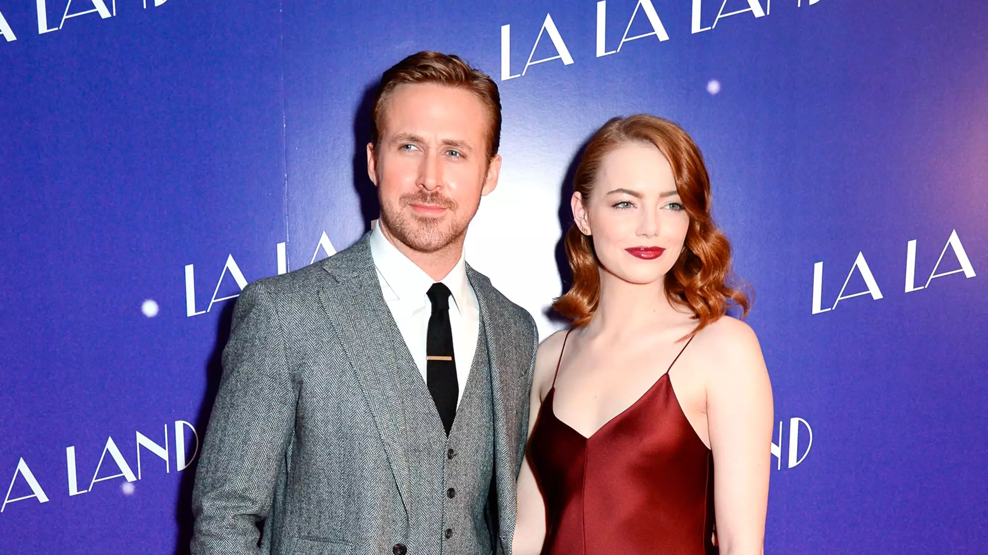 Ryan Gosling at Emma Stone