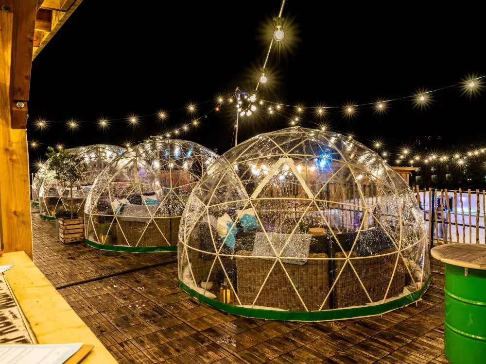 Les meilleurs rooftop bars de Londres : un igloo Skylight