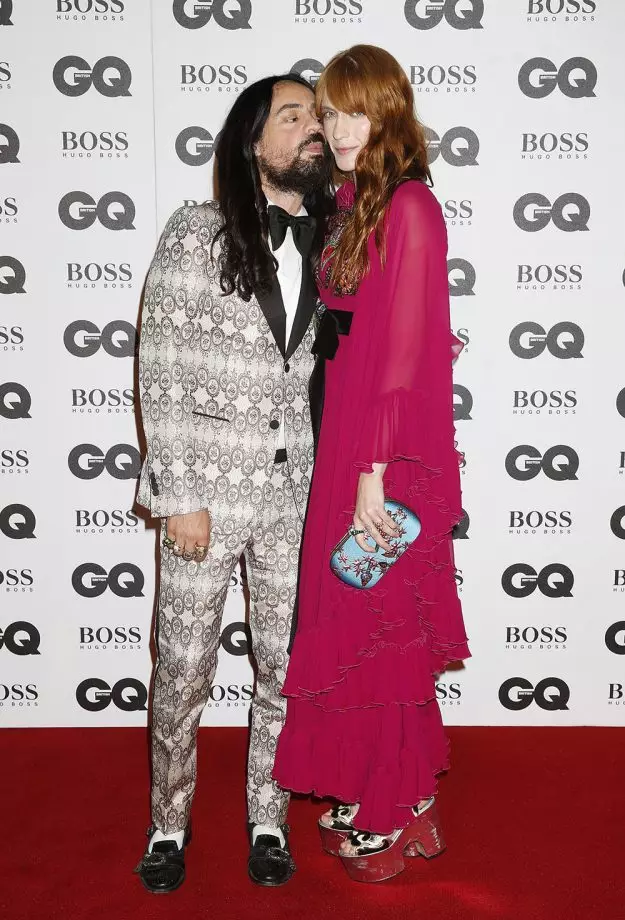 Alessandro Michele ve Florence Welch, Aiden Turner, GQ Men of the Year ödülleri, Red Carpet