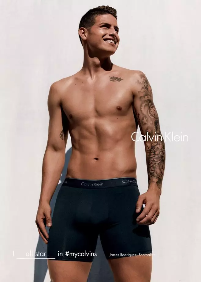 James Rodriguez, campanya publicitària de Calvin Klein AW16