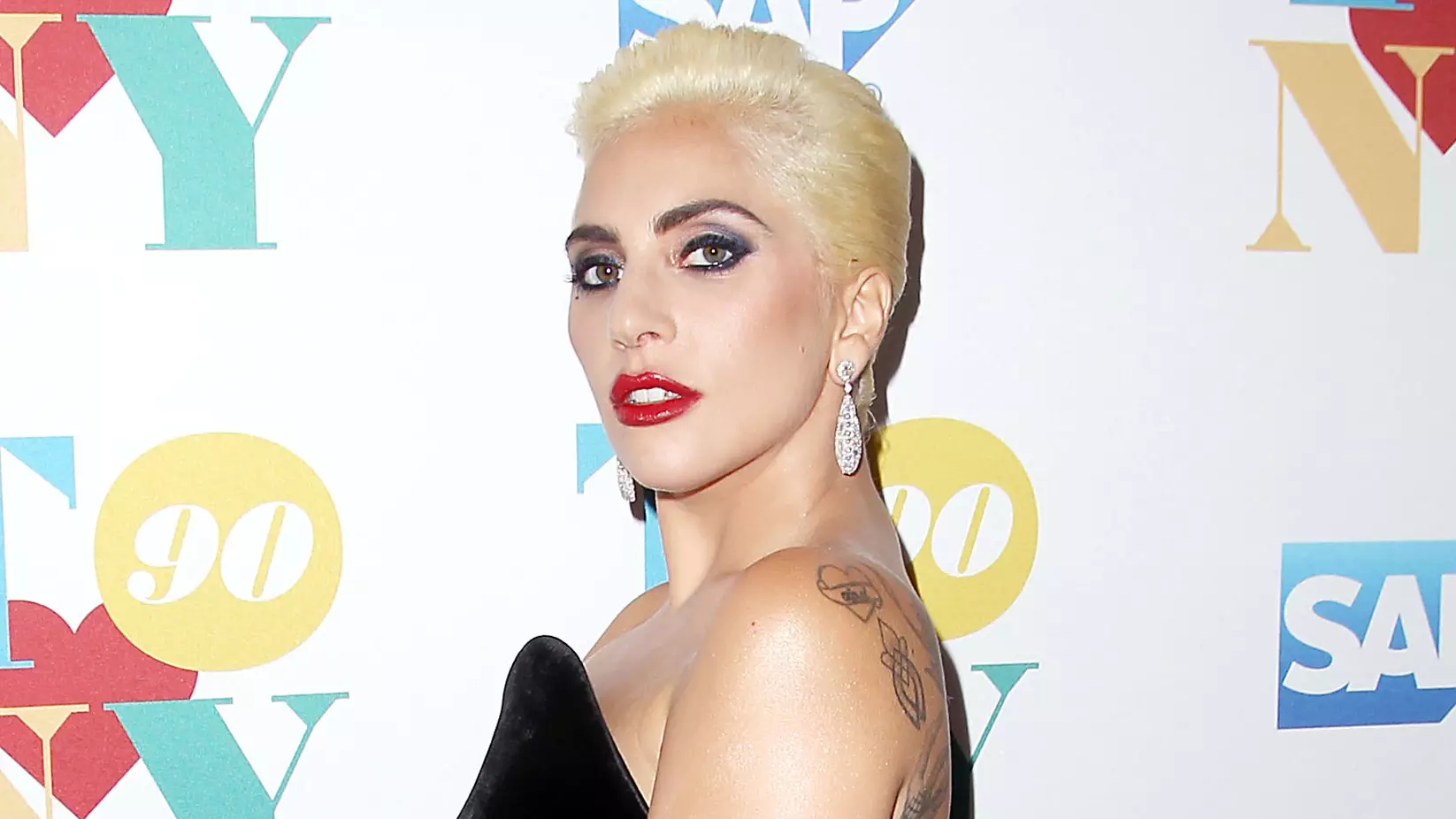 Ferplichte kredyt: Foto troch Patrick Lewis/Starpix/REX/Shutterstock (5821620ac) Lady Gaga Tony Bennett fiert syn 90e jierdei, New York, FS - 03 aug 2016