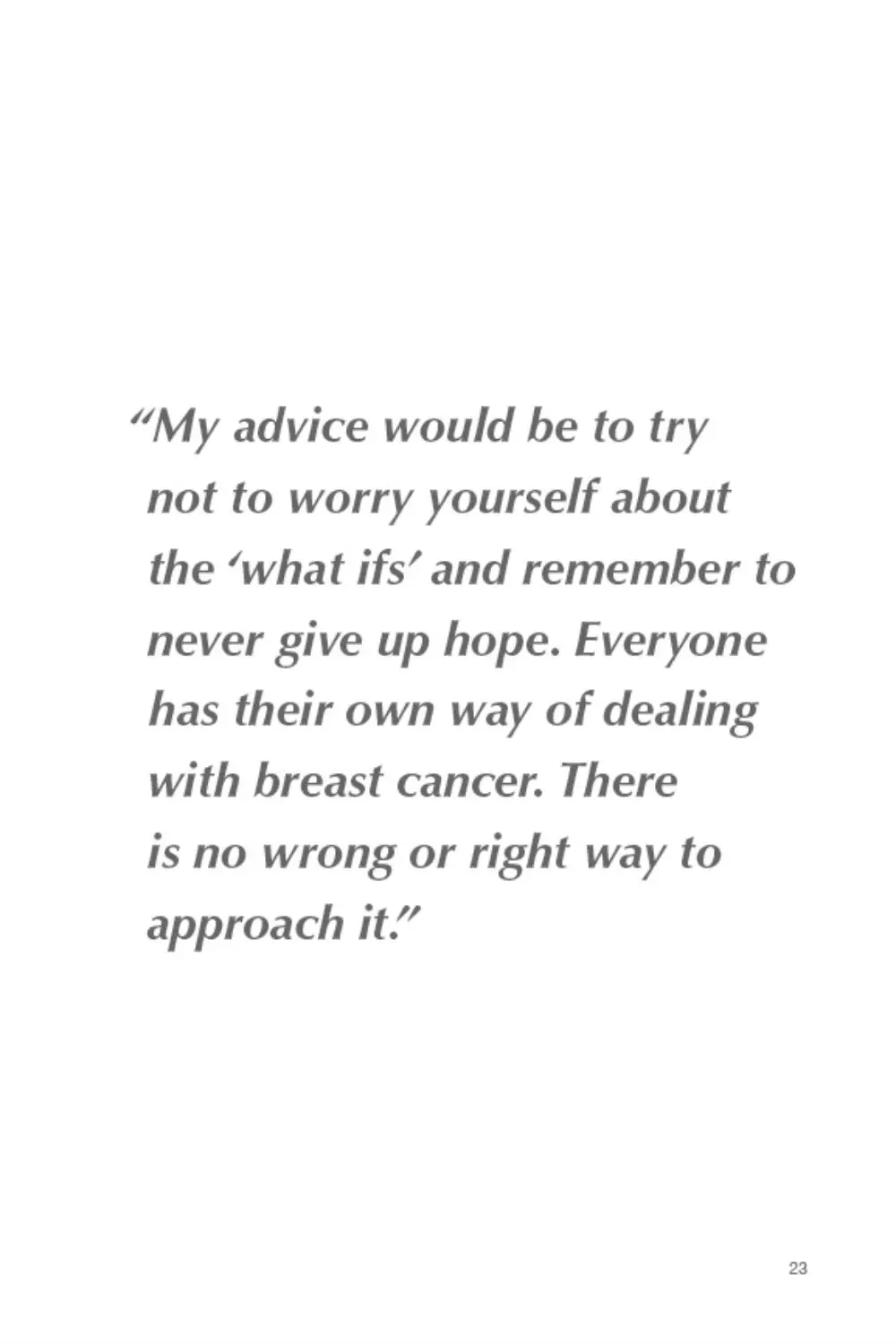 Campanha da Estée Lauder: citações sobre câncer de mama 26294_1