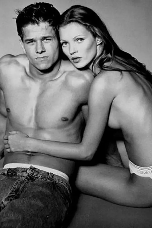 Mark Wahlberg Kate Moss Calvin Klein 1992