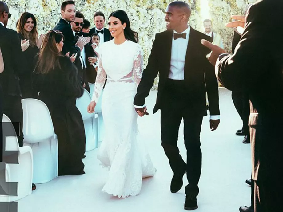 Poročne pričeske Kim Kardashian