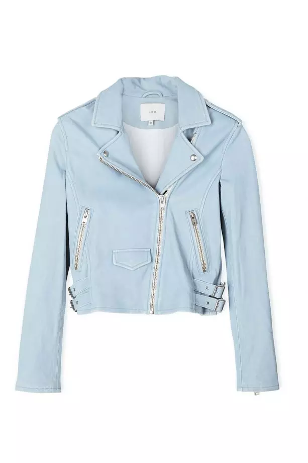 IRO Asville Akpụkpọ anụ Biker Jacket, £ 840