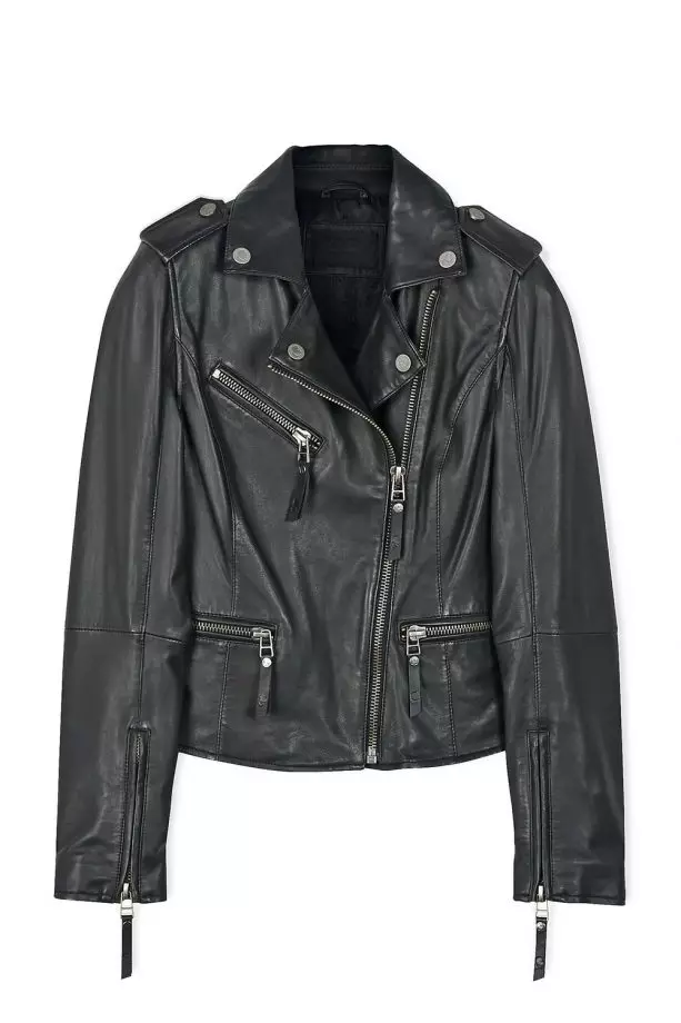 KARL LAGERFELD Odina Dəri Biker Gödəkçəsi, £545