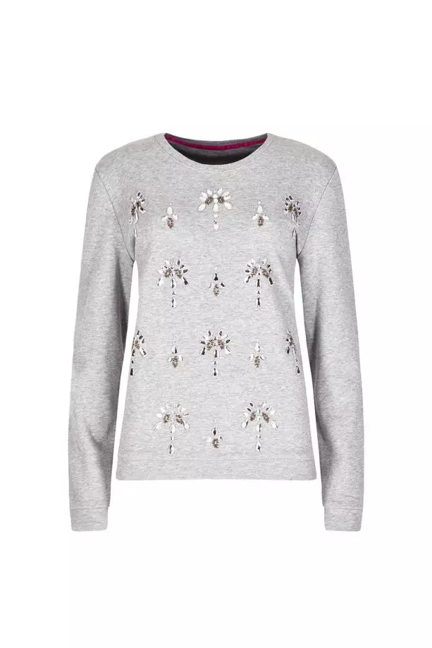 Sweater Grey Embellished, Tu ing Sainsbury kang