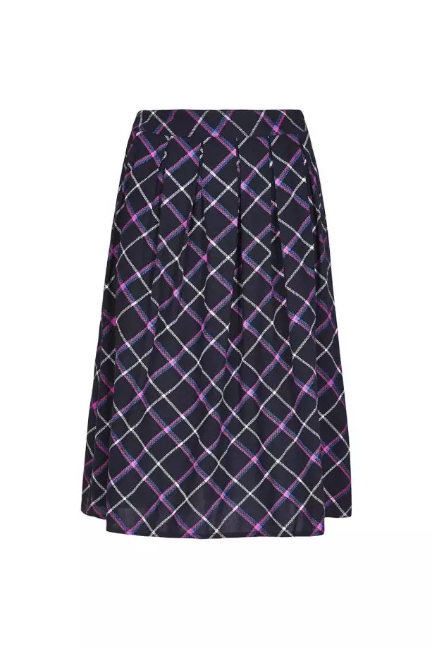 Pleated Checkered Midi-Skirt, Tu ing Sainsbury's