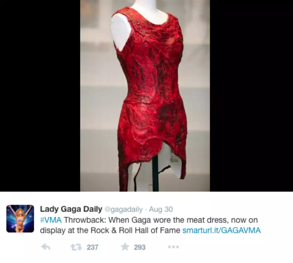 Vestido de carne Lady Gaga 28542_1