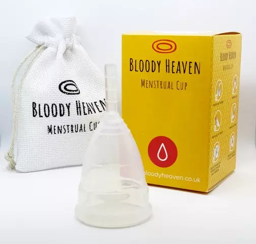 Menstruációs csésze: Egy Bloody Heaven menstruációs csésze termékfelvétele