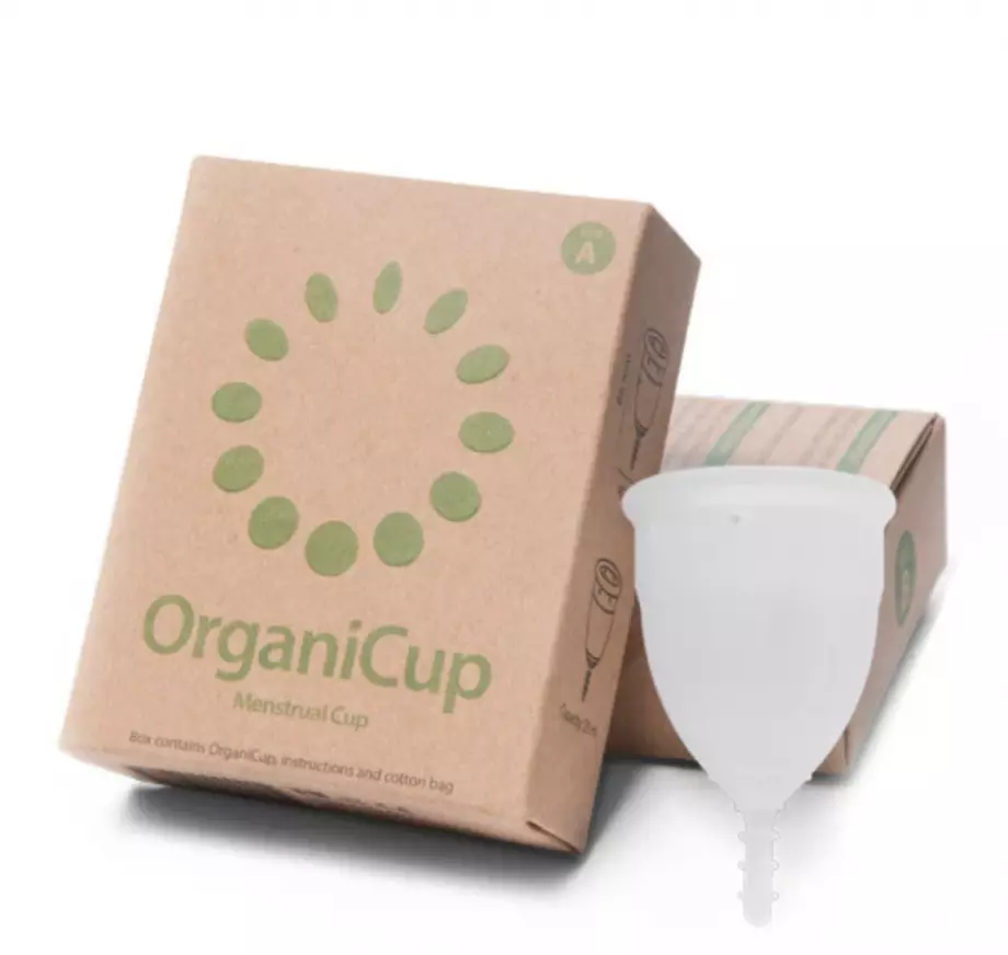 Periódusos csészék: Egy Organicup termékfelvétele