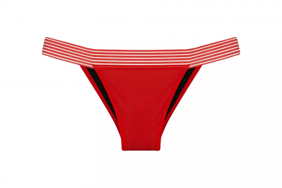 პერიოდის შარვალი: ტანგა წითელი დიზაინის პროდუქტი შარვალისგან