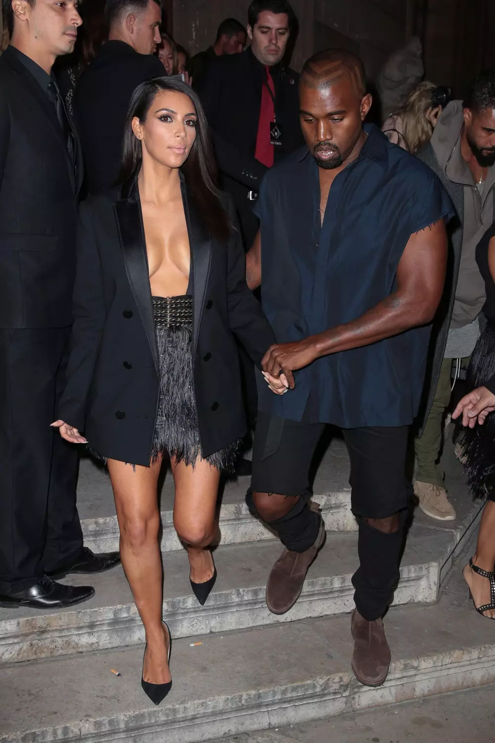 Kim Kardashian, Kanye West e Catherine Deneuve celebrano il 125° anniversario di Lanvin alla settimana della moda di Parigi