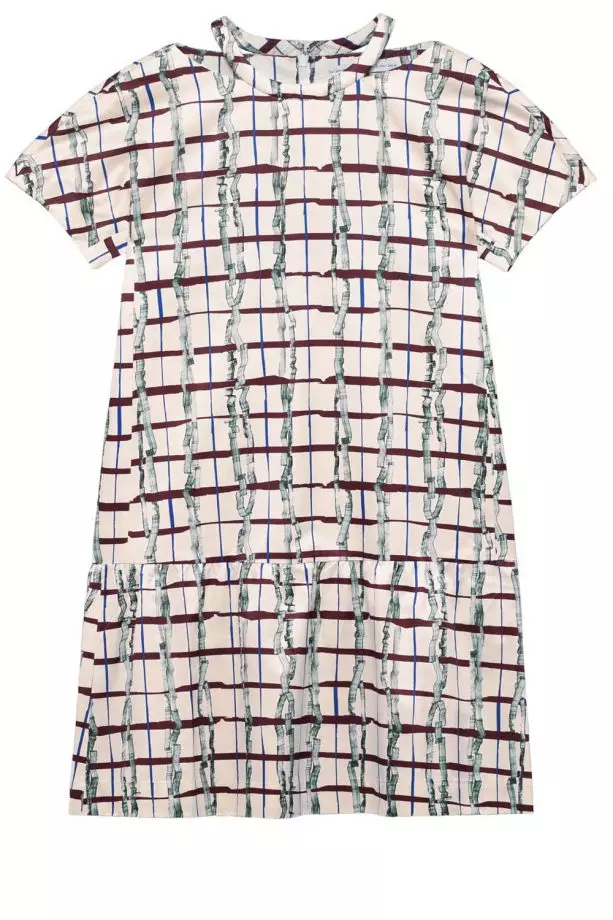 & Iba Pang Mga Kuwento Grid Print Dress, £95