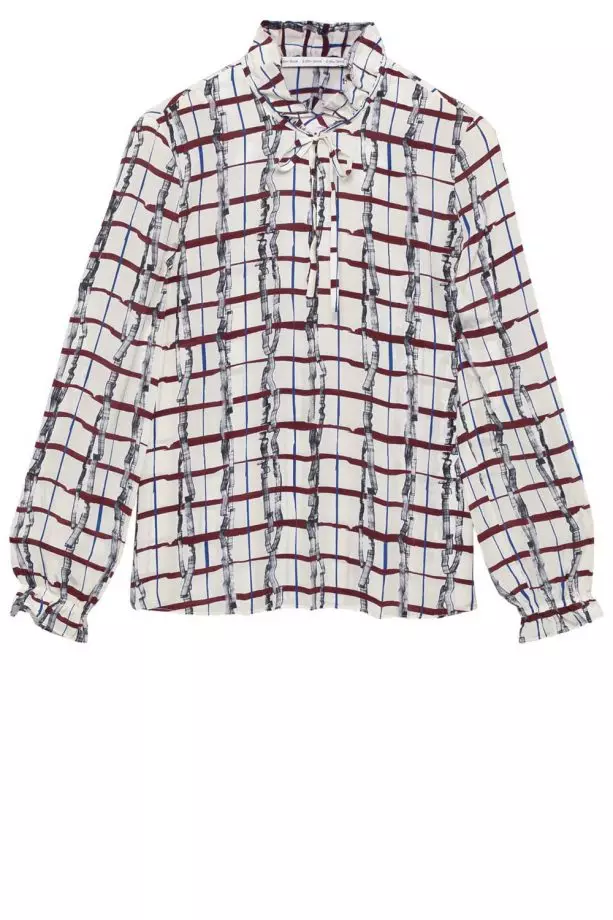 & Other Stories Grid Print Blouse, £69