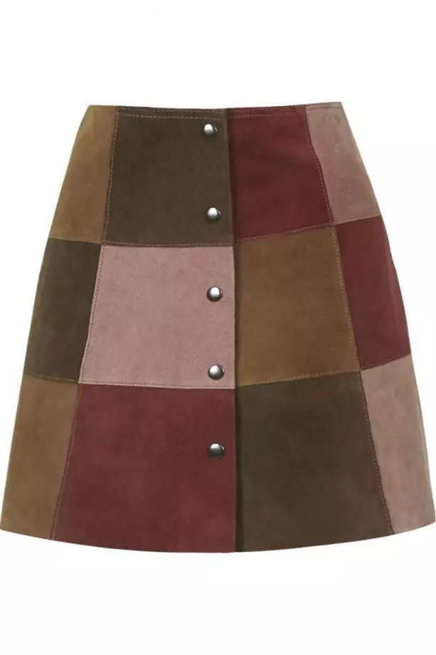 Faldilla de camussa Topshop Patchwork