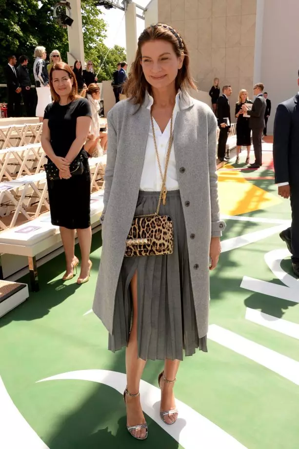 Natalie Massenet Dumalo sa Burberry Prorsum Spring/Summer 2015 Sa The London Collections: Mens