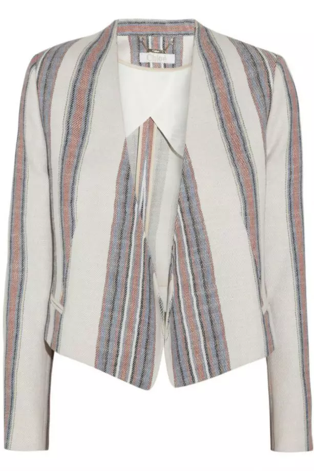 Chloé Striped Cotton ug Linen-Blend Blazer, £1370