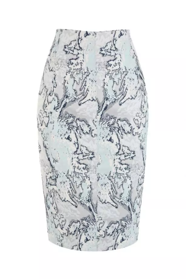 Skirt Pensil Jacquard Marble Oasis, £50, kelabu