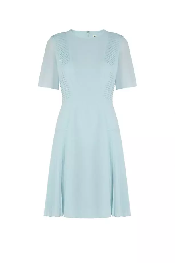 Whistles Claudette Dress, £175, biru pucat