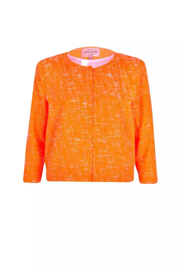Μπουφάν River Island Orange Boxy Jacket, 50 £