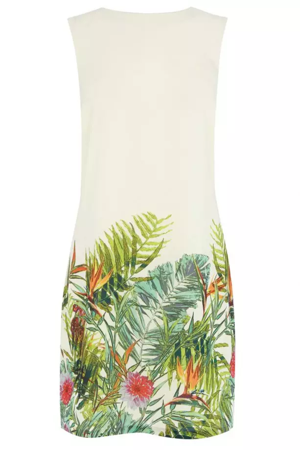 Warehouse Tropical Palm Print Shift