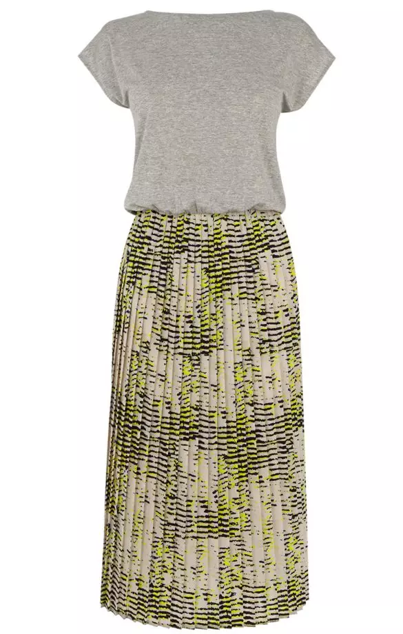 Warehouse-jurk met textuurprint