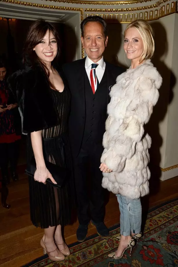 Daisy Lowe, Richard E Grant และ Poppy Delevingne ที่งาน London Creative Party, London Fashion Week