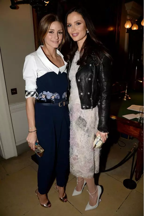 Olivia Palermo และ Georgina Chapman ที่งาน London Creative Party, London Fashion Week