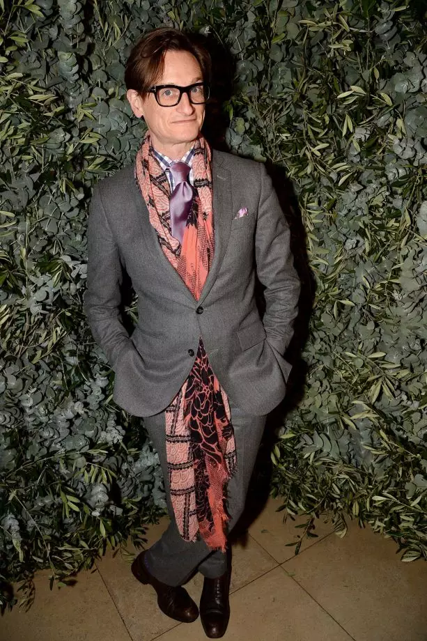 Hamish Bowles ที่งาน London Creative Party, London Fashion Week