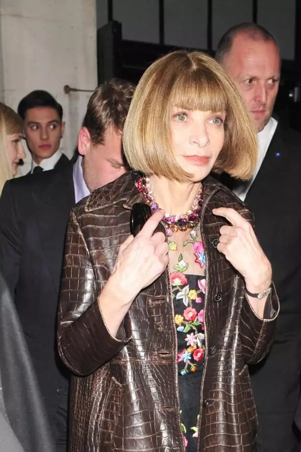 Anna Wintour Ĉe La Tom Ford Show, London Fashion Week