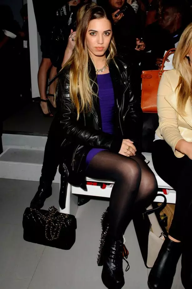 Amber Le Bon ที่ John Rocha ที่งาน London Fashion Week AW14