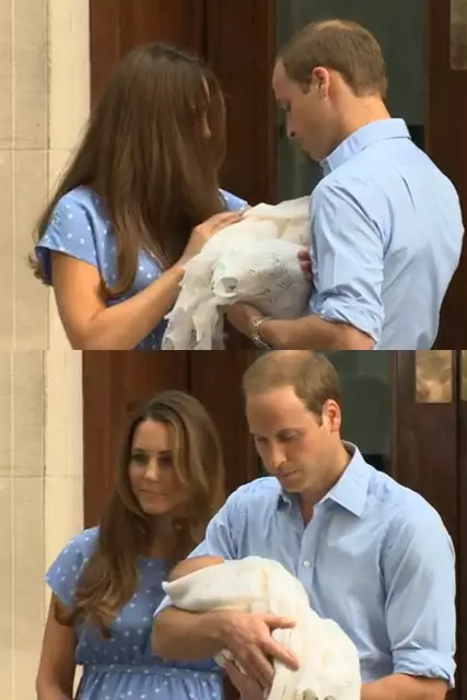 Príncipe William, Kate Middleton e bebê real-