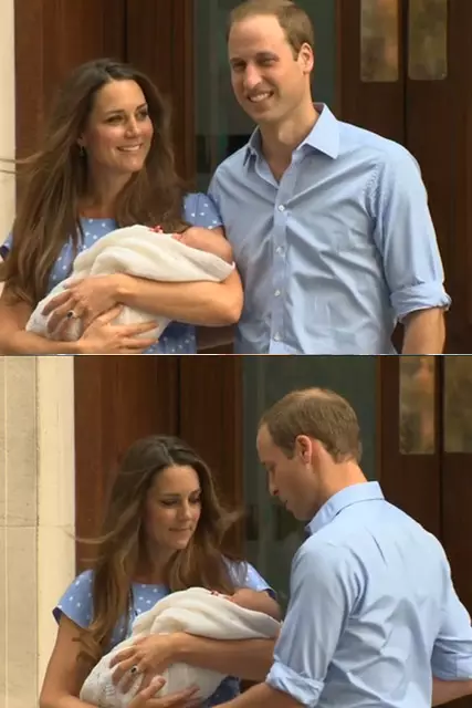 Príncipe William, Kate Middleton e bebê real-