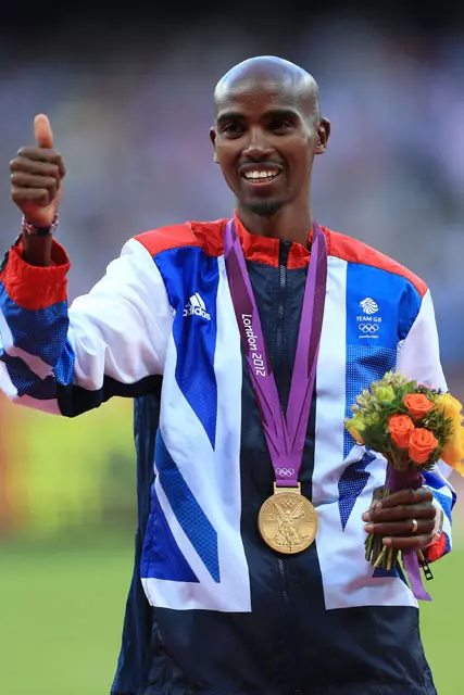 Enillwyr medal Olympaidd 2012 Mo Farah