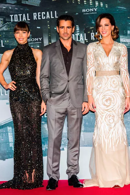 Jessica Biel och Kate Beckinsale bländar på Total Recall-premiären i Berlin