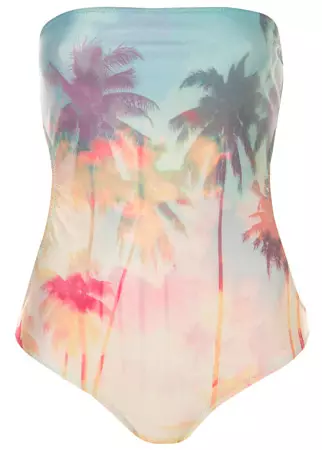 Maillot de bain à imprimé palmier Topshop, 35 £