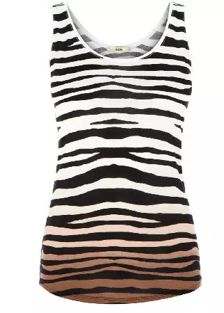 Oasis zebra print ndhuwur, £18