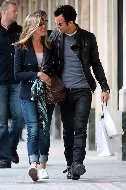 Jennifer Aniston og Justin Theroux romantiske pause i Paris