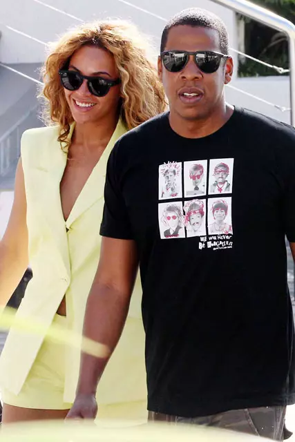 Beyonce eta Jay-Z - harremana argazkietan - ezkontza - haurra