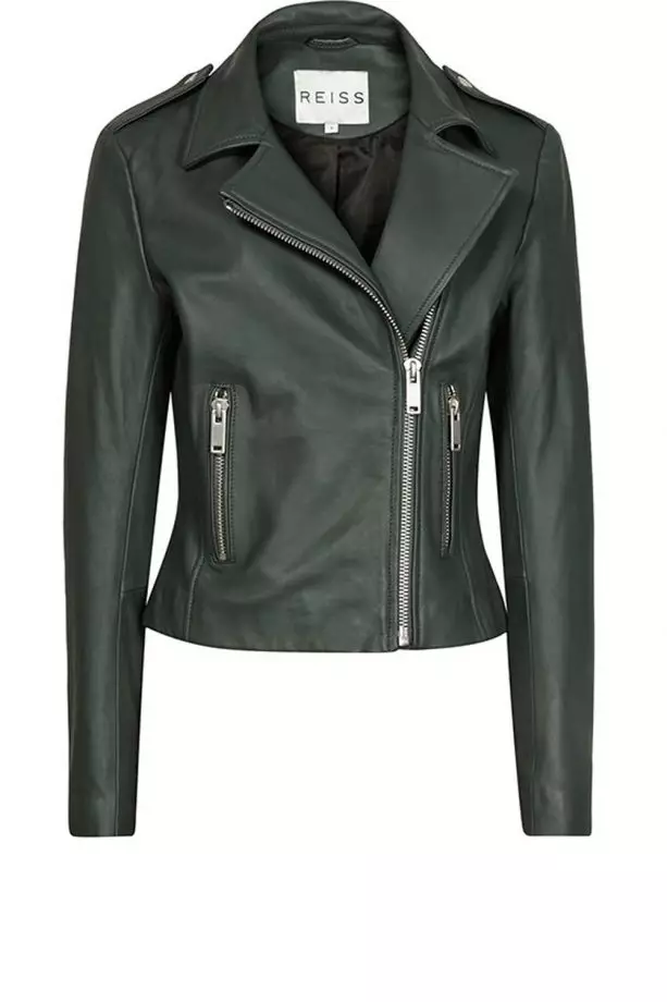 Jacket ya Ngozi ya Reiss Green, £350