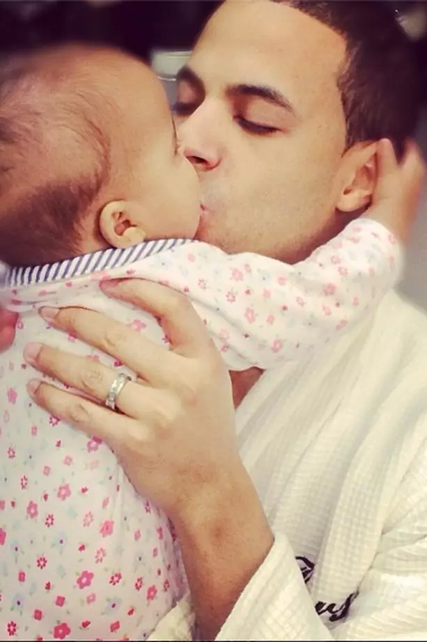 Marvin Humes y su hija Alaia-Mai