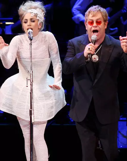 Lady Gaga ati Elton John