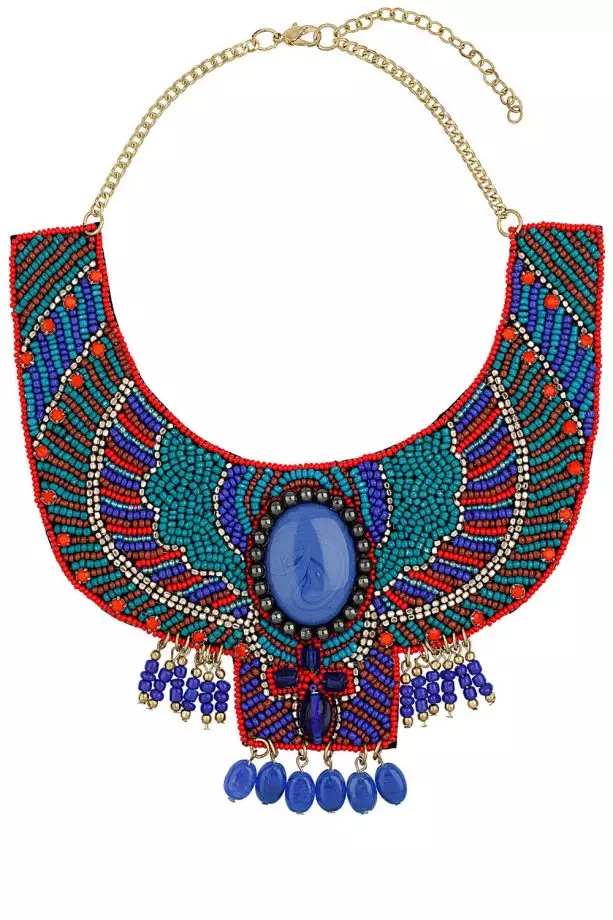 Miss Selfridge Ethnic Beaded Collar necklace, £22
