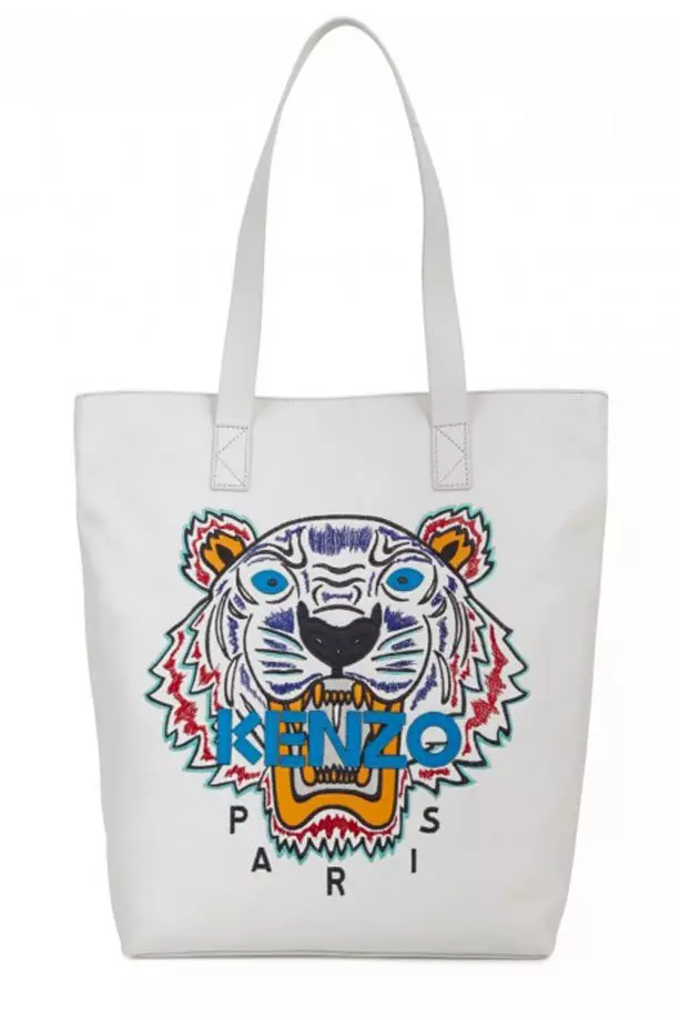 Kabelka Kenzo Embroidered Tiger Leather Tote, 435 GBP