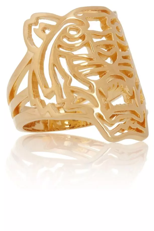 Kenzo Tiger Gold Plated mphete, £75