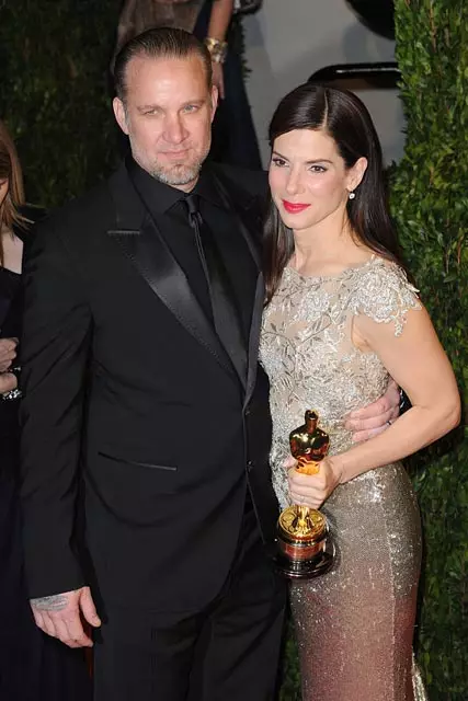 Sandra Bullock og Jesse James í Vanity Fair veislunni