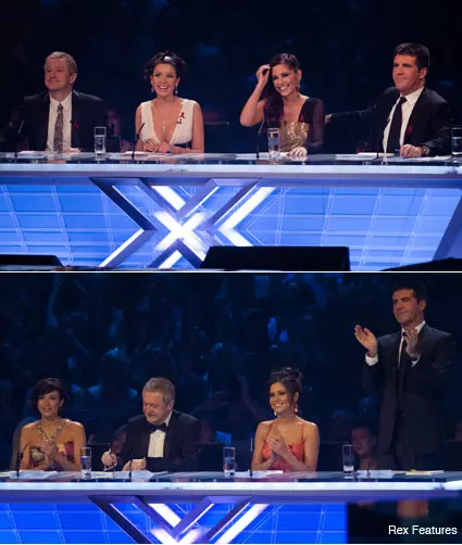 Louis Walsh, Dannii Minogue, Cheryl Cole en Simon Cowell Crop - Celebrity News